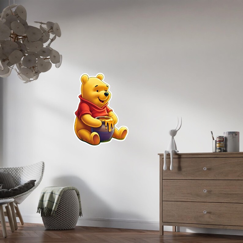 Classic Winnie the Pooh Wallpaper Wall Decal Pooh Wall Art Eeyore Wall ...