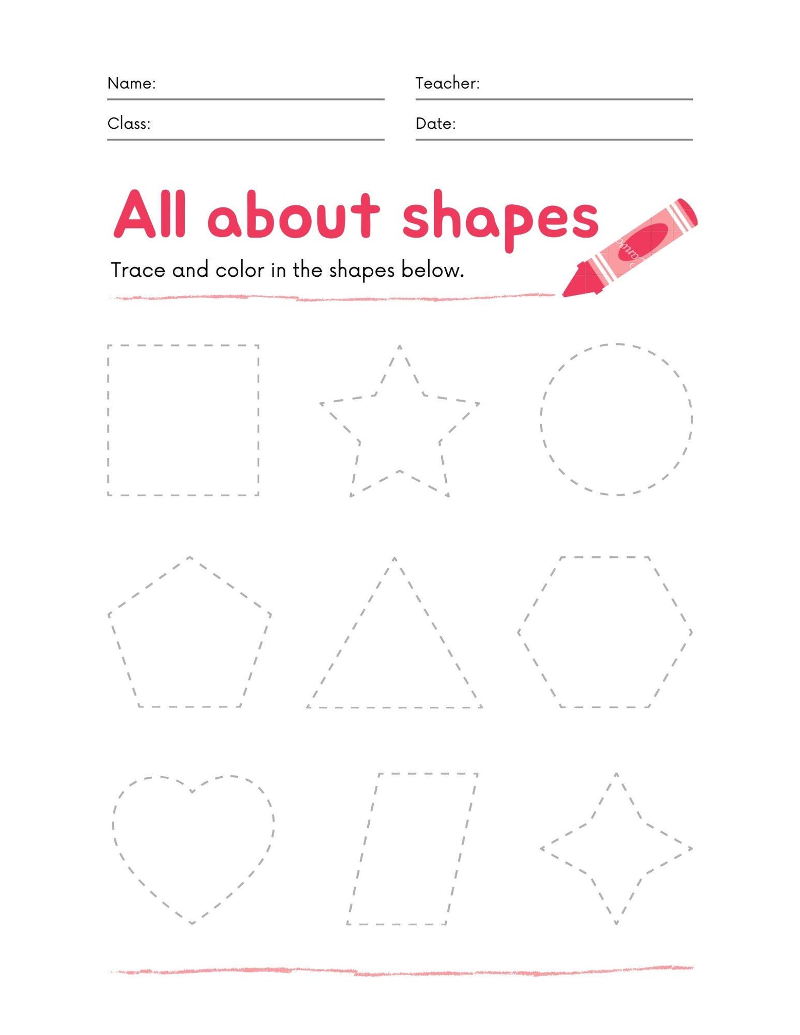 Shapes Activity Busy Book: Fine Motor Skills (PDF Pattern) - Etsy