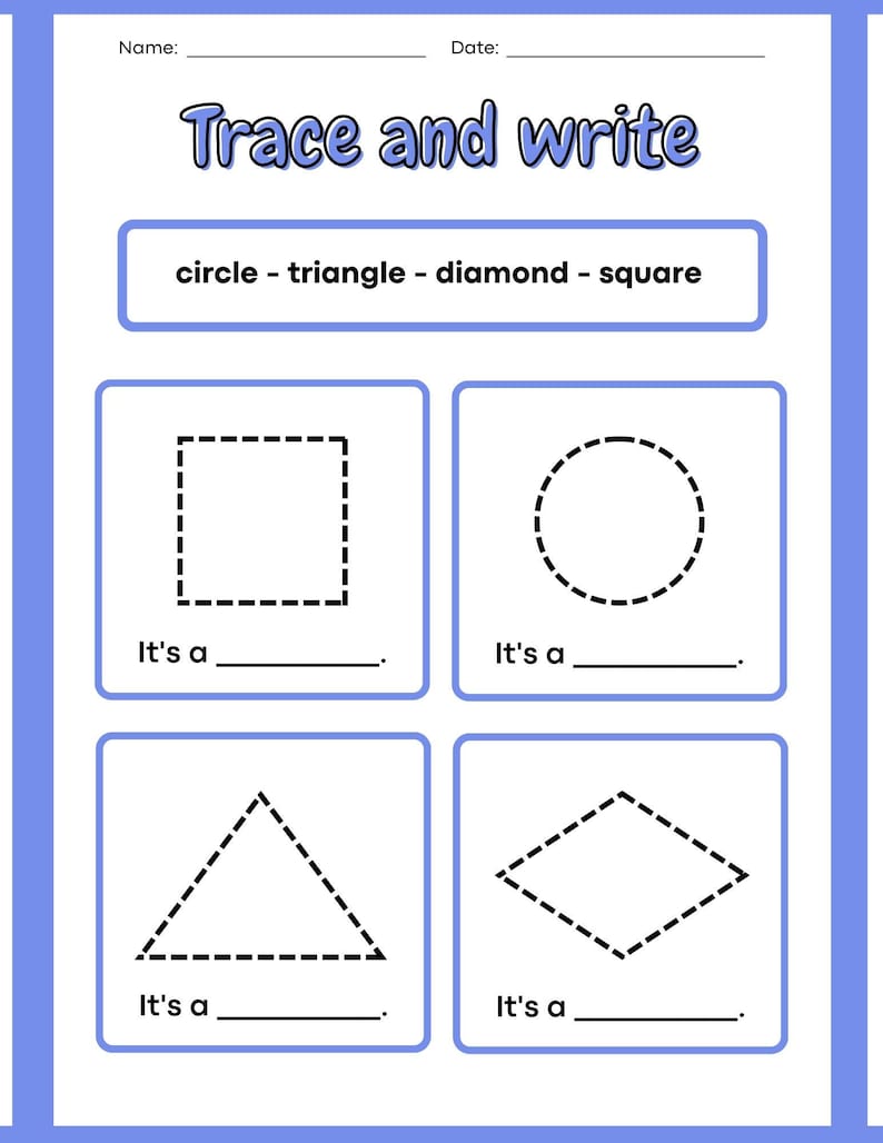 Shapes Activity Busy Book: Fine Motor Skills (PDF Pattern) - Etsy