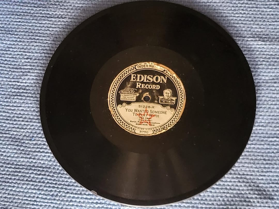 Vintage EDISON RECORD: Rpm 10 Edison Diamond Disc Record - You Wanted ...