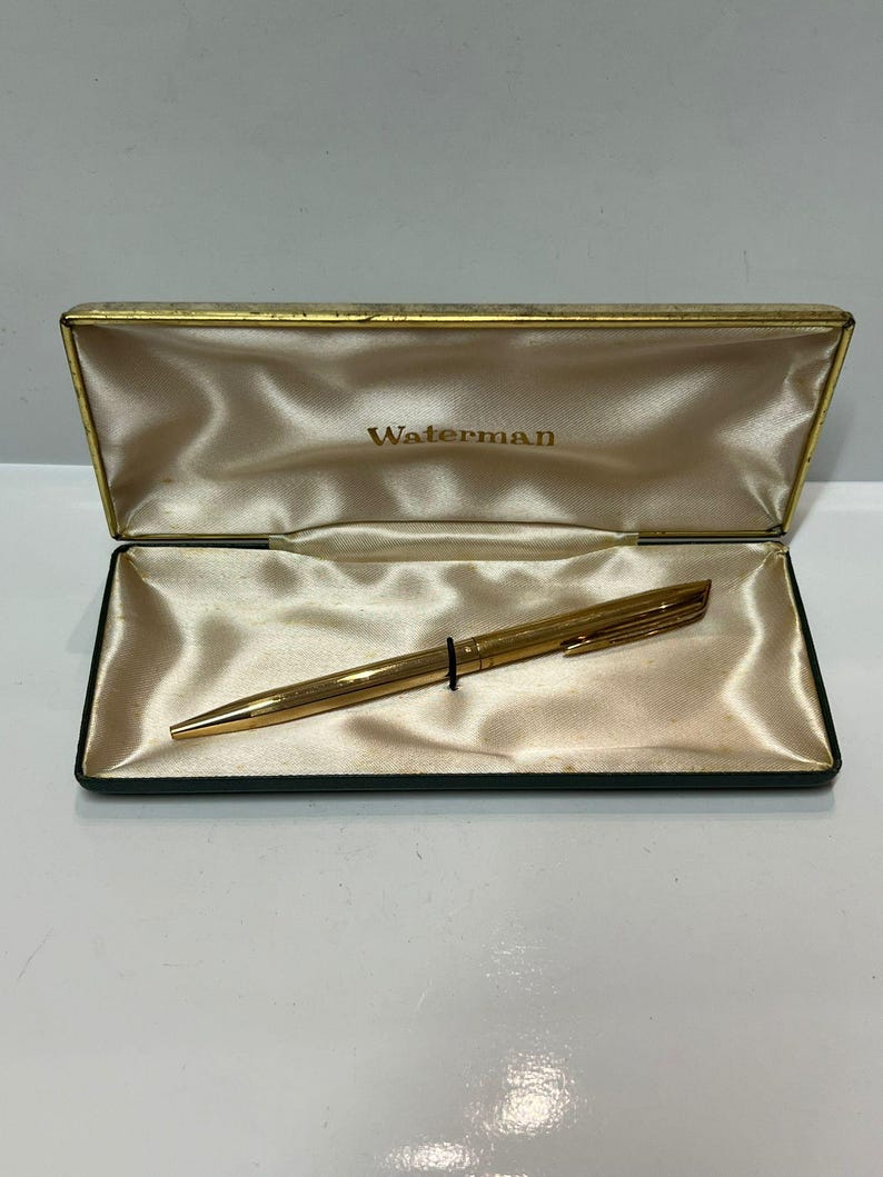 Vintage Waterman Gold Plate - Pen - C.N.N - Etsy