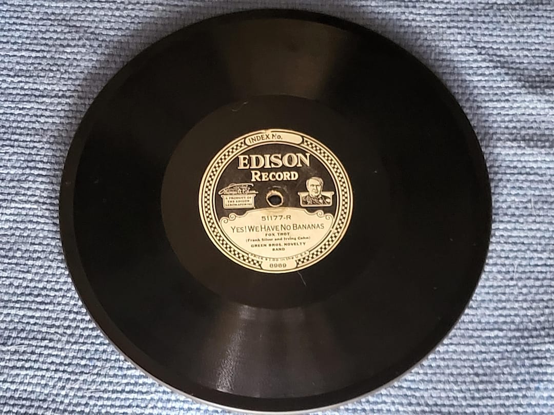 Vintage EDISON RECORD: Rpm 10 Edison Diamond Disc Record - Yes We Have ...