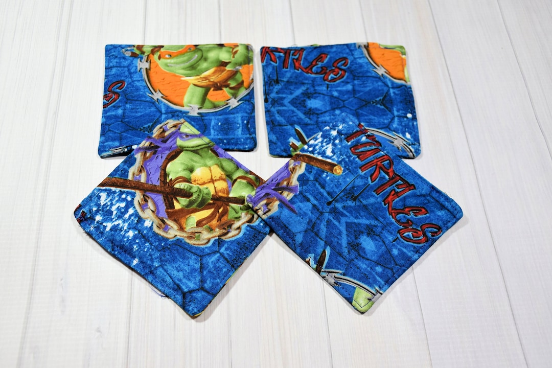 Teenage Mutant Ninja Turtles Inspired Set of 4 Coasters/ Home Decor ...