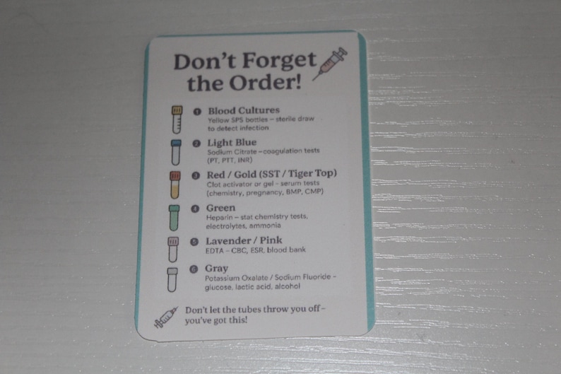 Order of Draw Bracelet – Phlebotomy Inspired Seed Bead Jewelry - Etsy