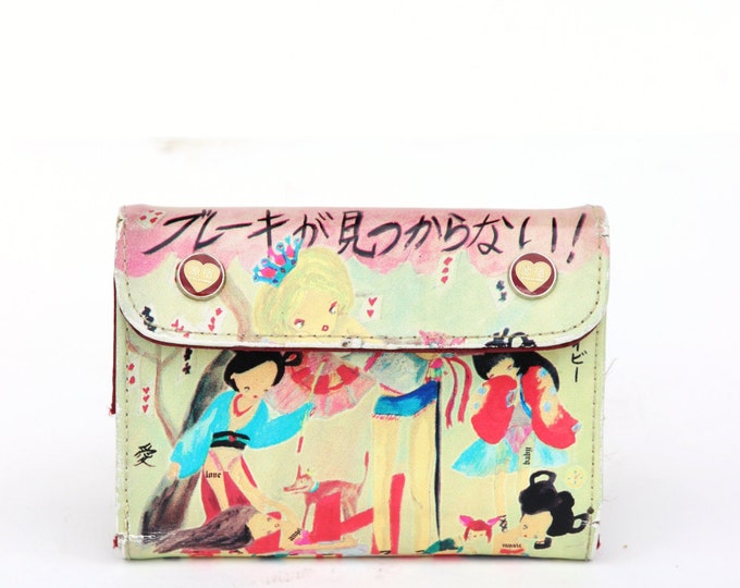 90s Anime Geisha Wallet. Watercolor. Graffiti. Expressionist. Urban ...