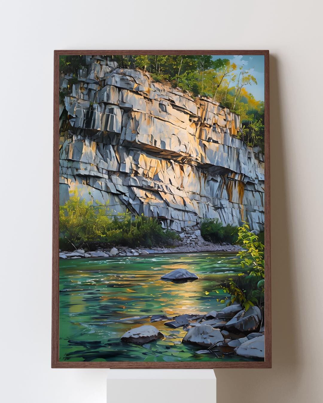 Buffalo National River Wall Art, Ozark Limestone Bluff Sunset, Upper ...