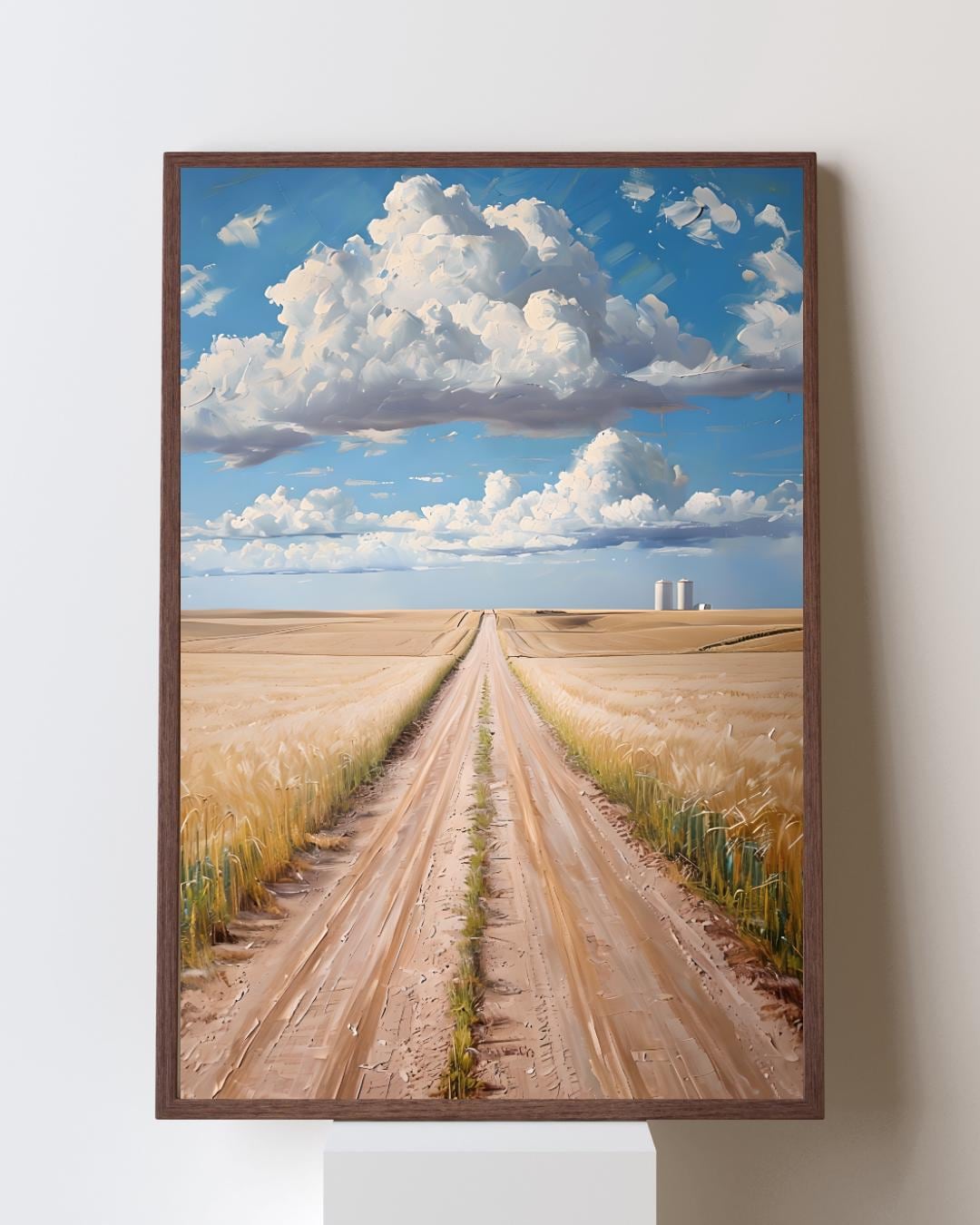 Rural Kansas Wheat Field Art, Western Kansas High Plains Print, Midwest ...