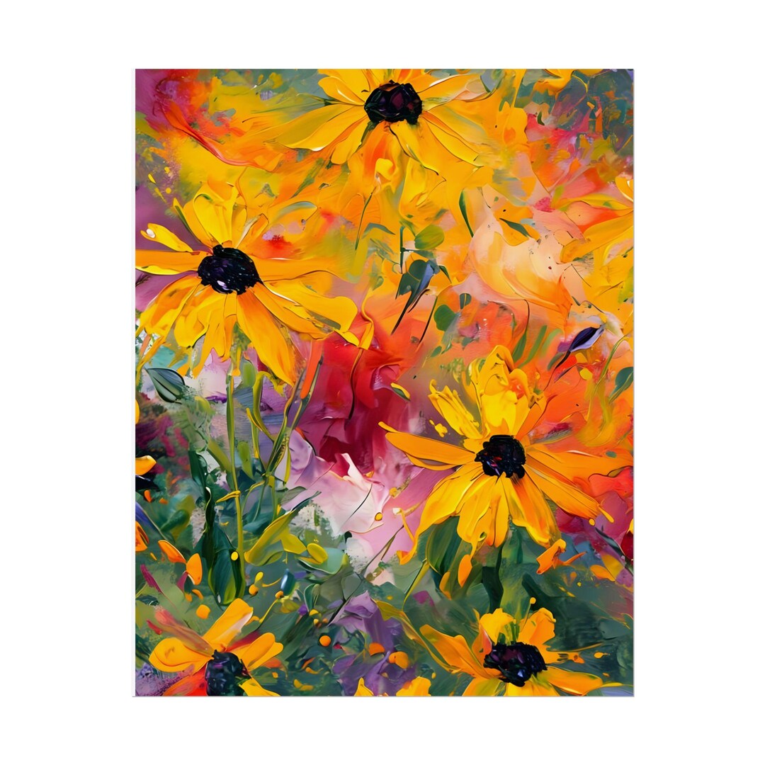 Maryland Black-eyed Susan Art Print, State Flower Art, Maryland ...