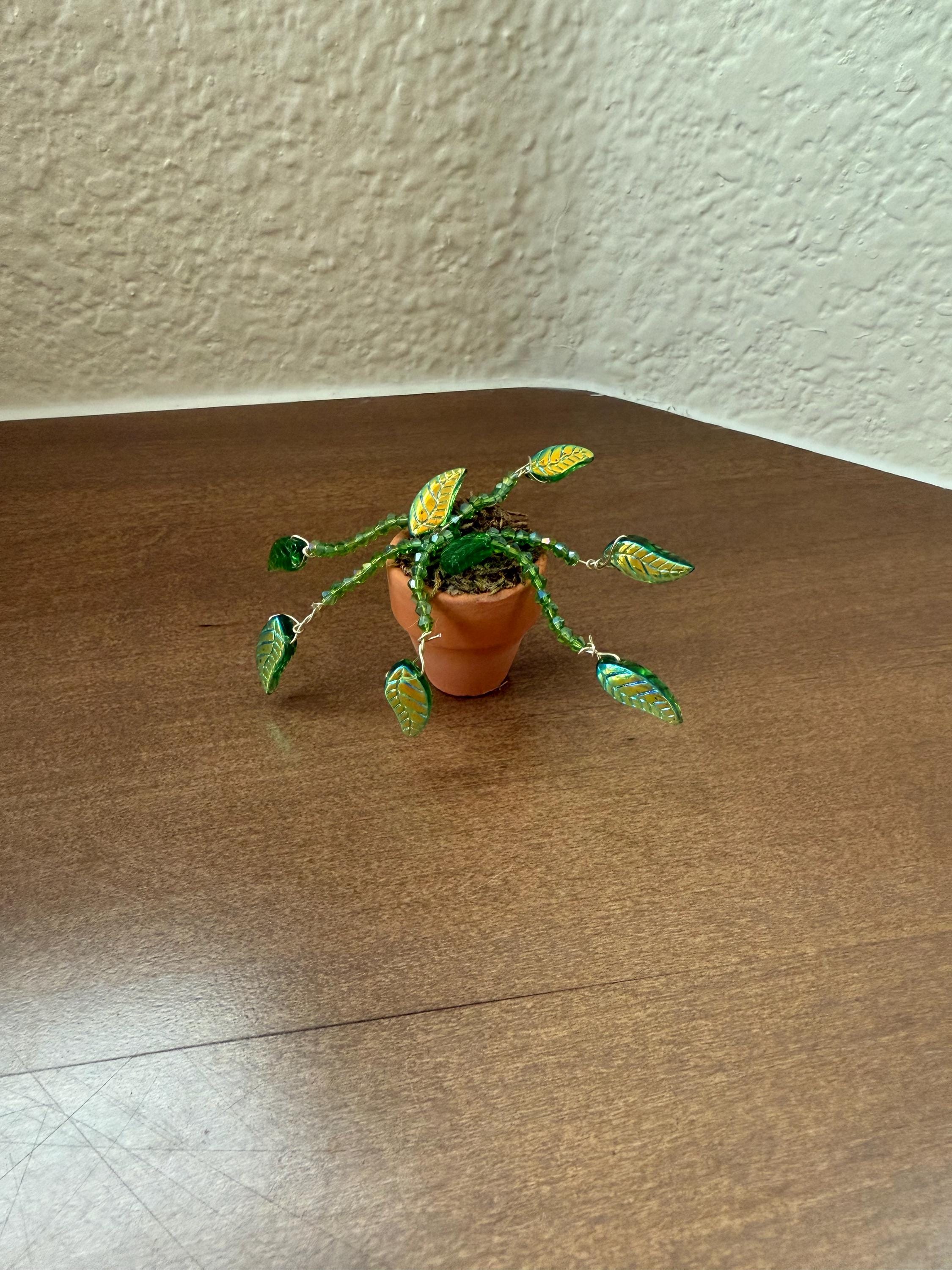 Micro Beaded Plant - Etsy