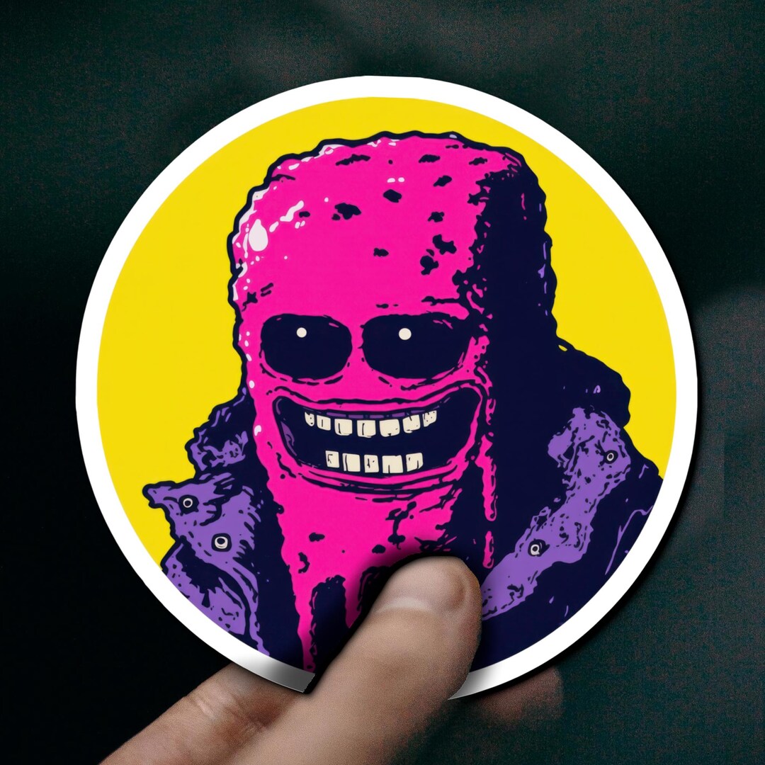 Internet Rage Trollface Meme Sticker - Retro Neon Art for the Keyboard ...