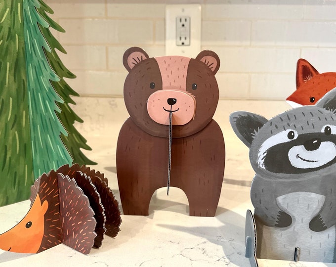 Woodland Animal Table Decor Cute Woodland Creatures Baby Shower ...