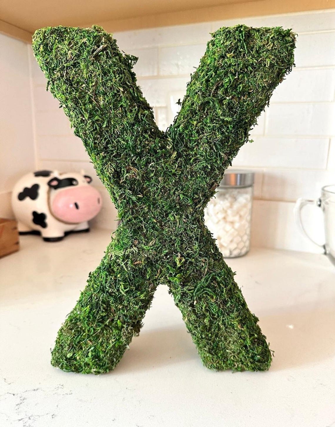 12 Inch Moss Letters Moss Numbers Moss Animals Reindeer Moss Nursery ...
