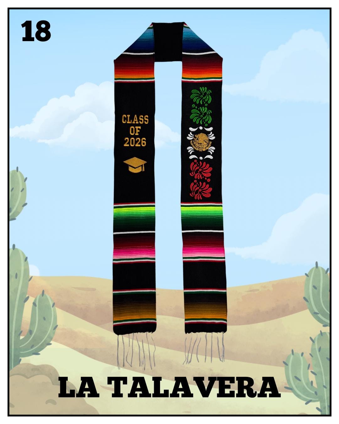 2026 Graduation Stole Mexico - Etsy