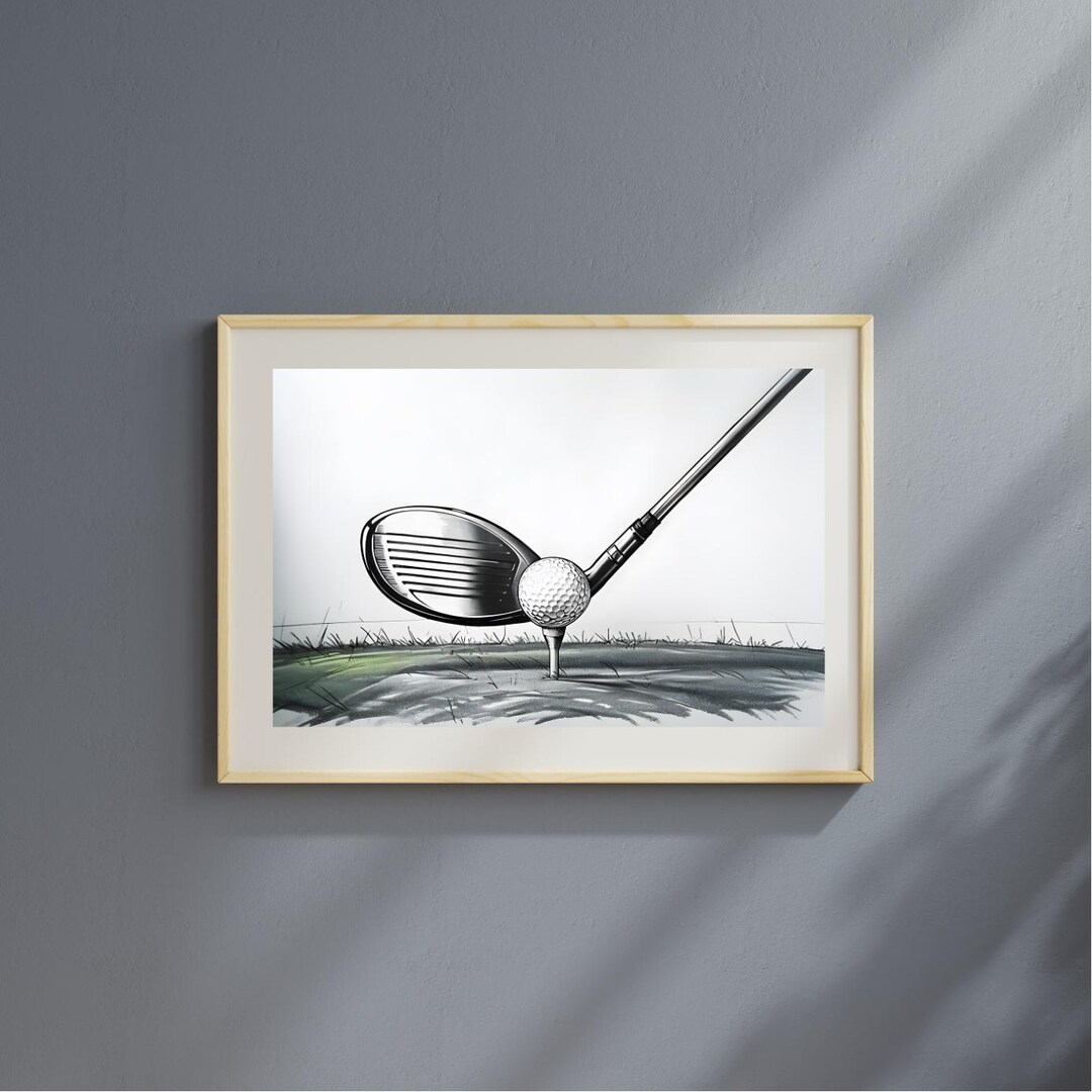 Golf Svg - Digital Download Golf Artwork, Horizontal Golf Poster, Golf ...
