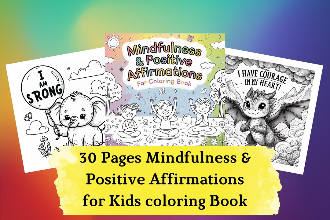 Mindfulness, Positive Affirmations for Kids Journal | Gratitude, Self ...