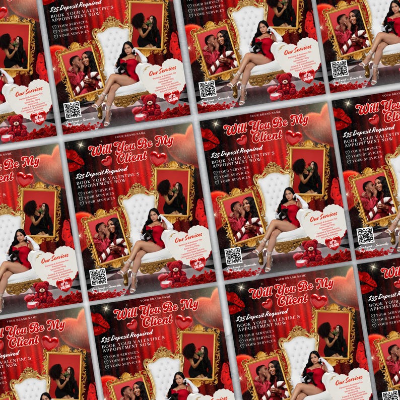 Valentine's Day Booking Flyer - February Deals for Beauty Services ...