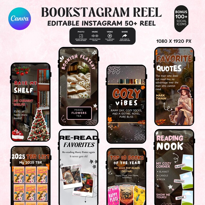 Bookstagram Reels Bundle: Elevate Your Author Marketing With Stunning ...