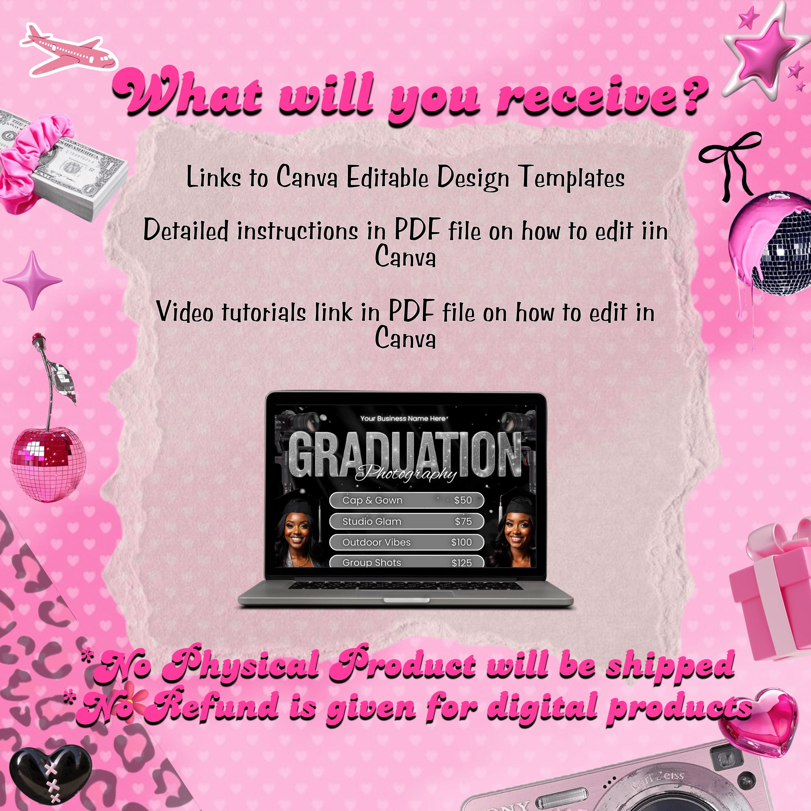 Graduation Photoshoot Flyer, Graduation Photos Flyer, Photographer ...