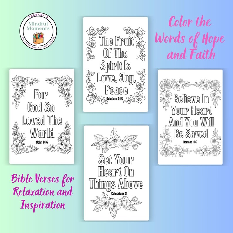 40 Printable Bible Verse Coloring Pages | Christian Coloring Pages for ...