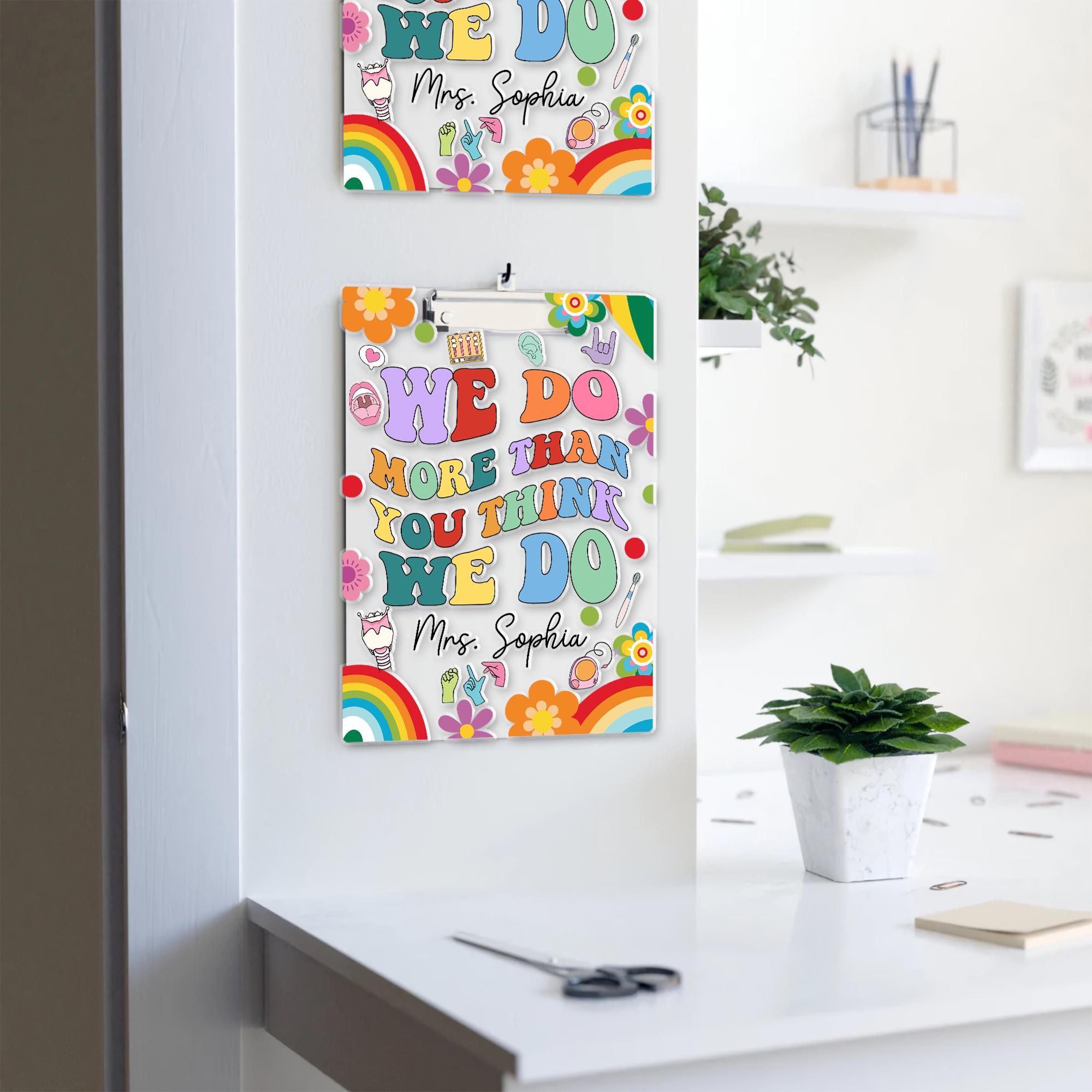 Personalized SLP Clipboard: Retro Speech Language Pathologist Gift - Etsy