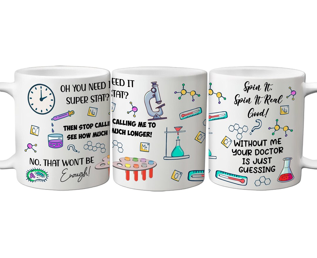 Lab Tech Week 2025 Gifts - Funny Laboratory Science Coffee Mugs ...