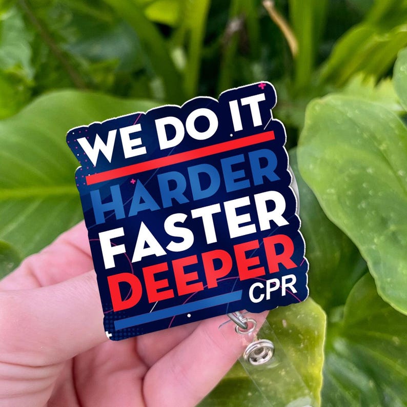 Funny CPR Badge Reel: EMT, Nurse, Paramedic Humor Gift - Etsy