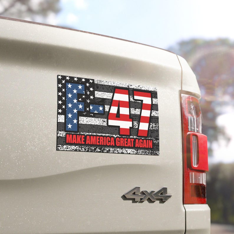 F-47 Air Force Fighter Jet Car Magnet, Donald Trump 6th Jet Fighter ...