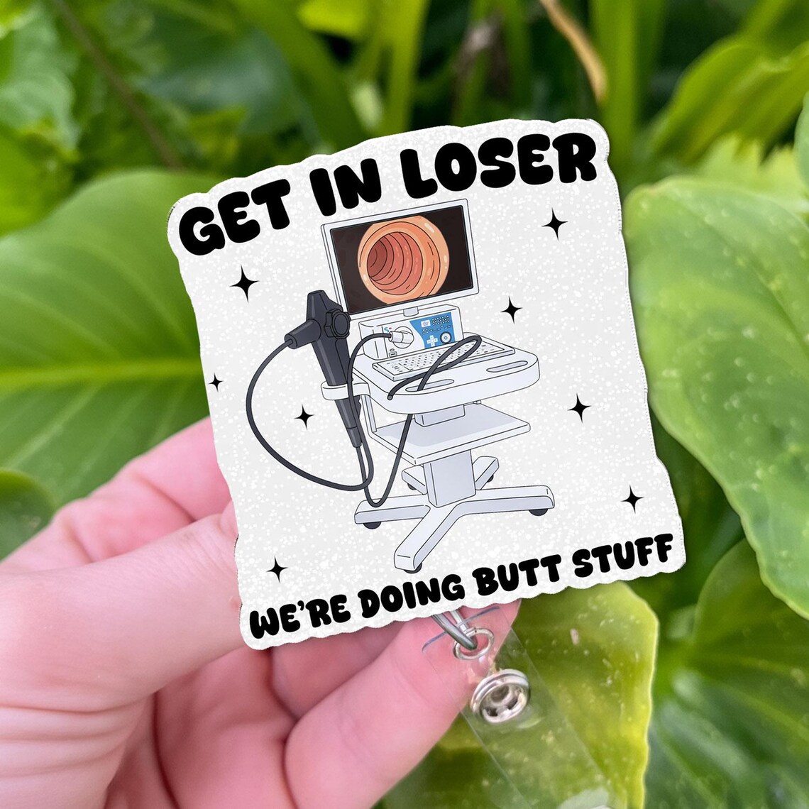 Endoscopy Badge Reel | GI Nurse Gift | Colonoscopy Tech Badge | Funny ...