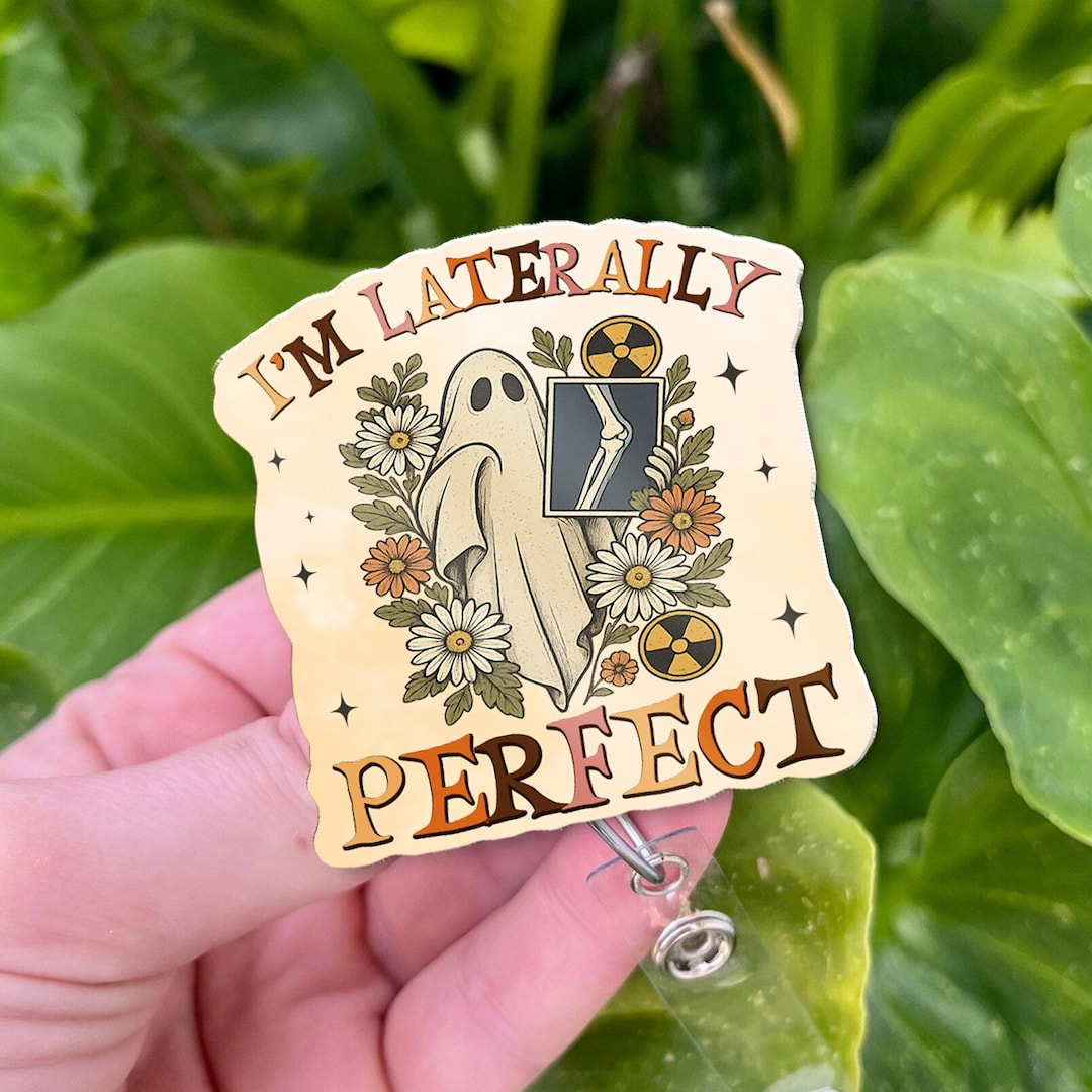 Funny Ghost X-ray Tech Badge Reel: Halloween Radiology Accessory - Etsy