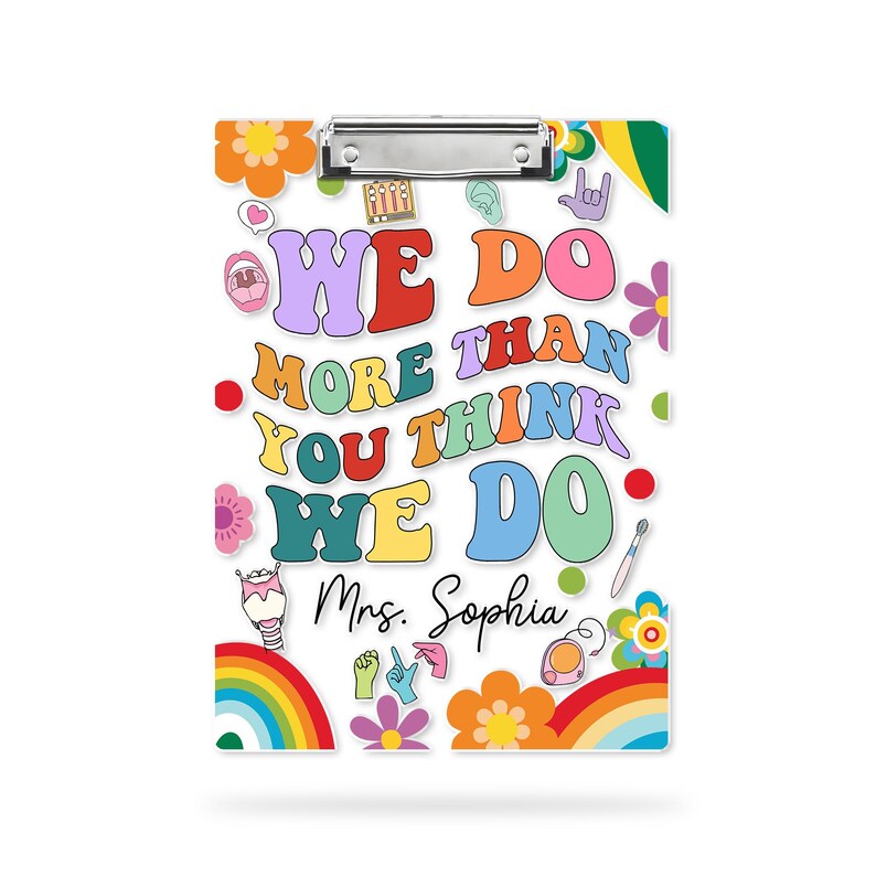 Personalized SLP Clipboard: Retro Speech Language Pathologist Gift - Etsy
