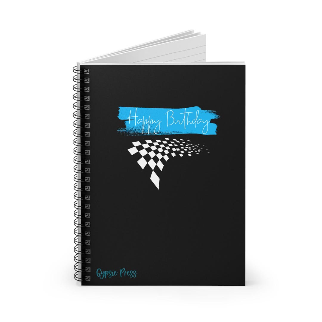 Race Car Themed Spiral Notebook - Perfect for Birthdays, Gift for ...