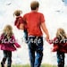 Father Three Daughters Art Print, Dad Three Daughters, Three Sisters ...
