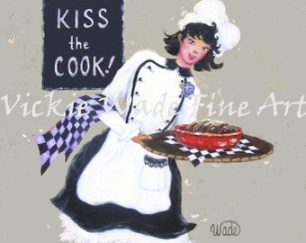 Fat Chef Paintings - Etsy