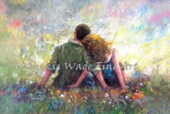 Paintings Of Couples Hugging
