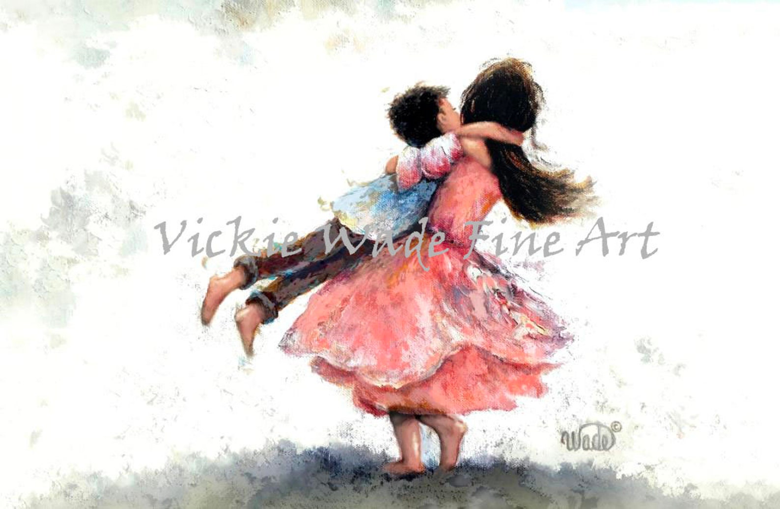 Two Children Twirling Art Print Big Sister Little Brother - Etsy