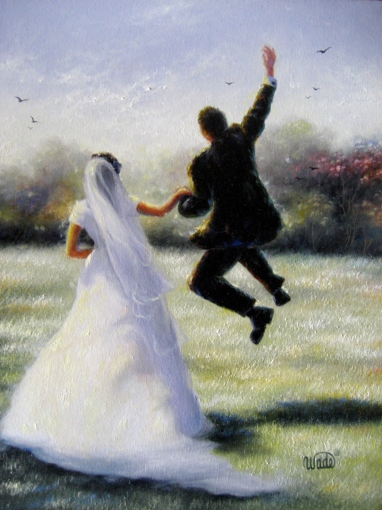 Bride And Groom Painting
