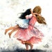 Four Sisters Art Print Four Blond Girls Four Daughters Four - Etsy