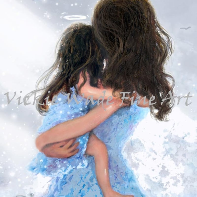 Mom and Daughter Angel - Etsy