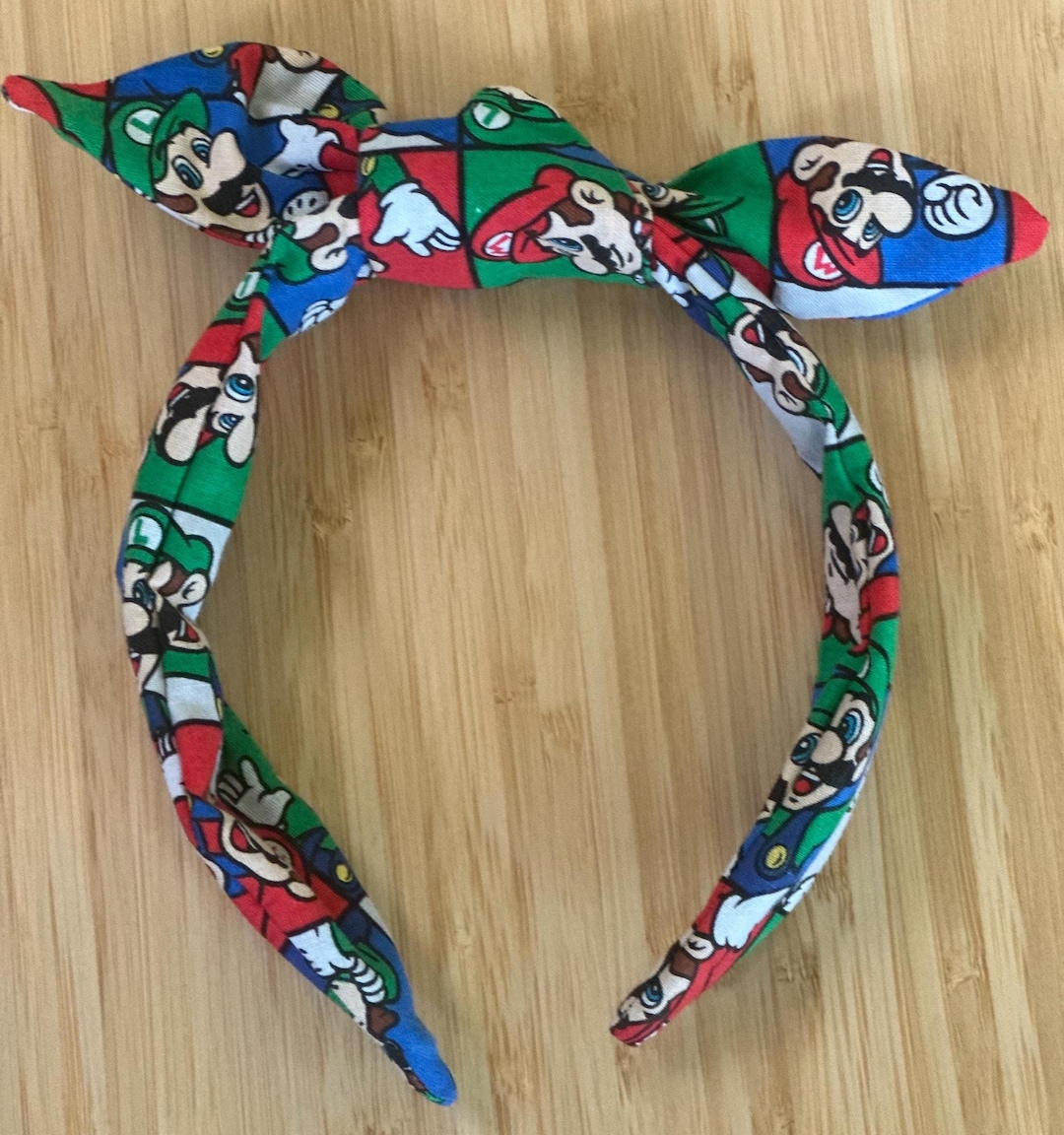 Super Mario Bros Headband: Retro Video Game Inspired Knot Bow - Etsy