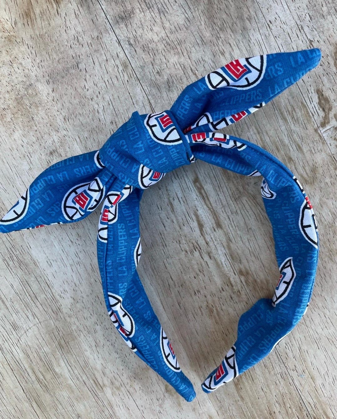 Clippers Basketball NBA Inspired Headband Knotty Headband Top Knot ...