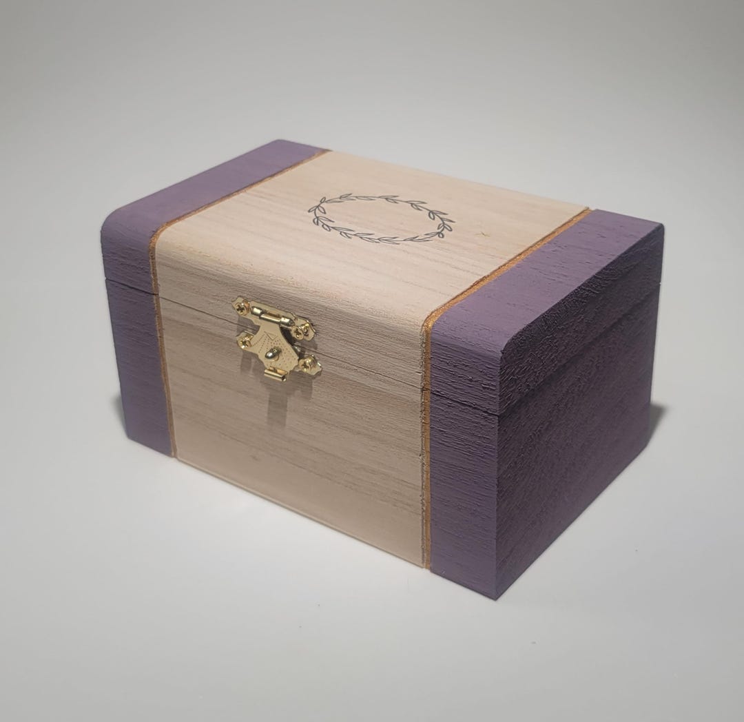 Hand Painted Decorative Wood Boxes: Lavendar - Etsy