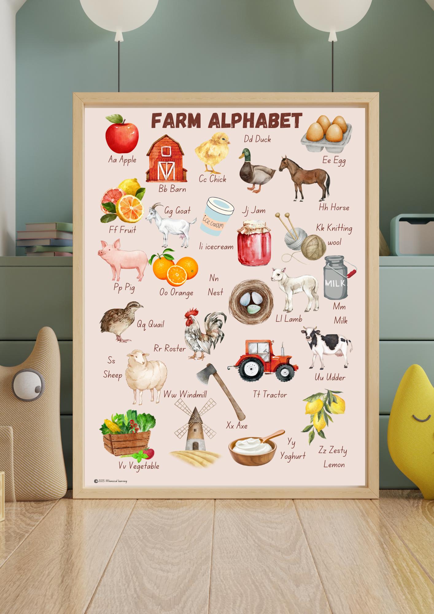Farm Alphabet Poster | Home Education | Learning | Morning Basket ...