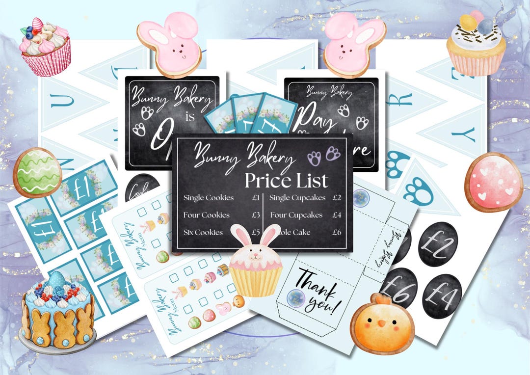 Bunny Bakery Dramatic Play Set | Dramatic Play Set | Pretend Play ...