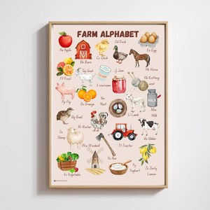 Farm Alphabet Poster | Home Education | Learning | Morning Basket ...