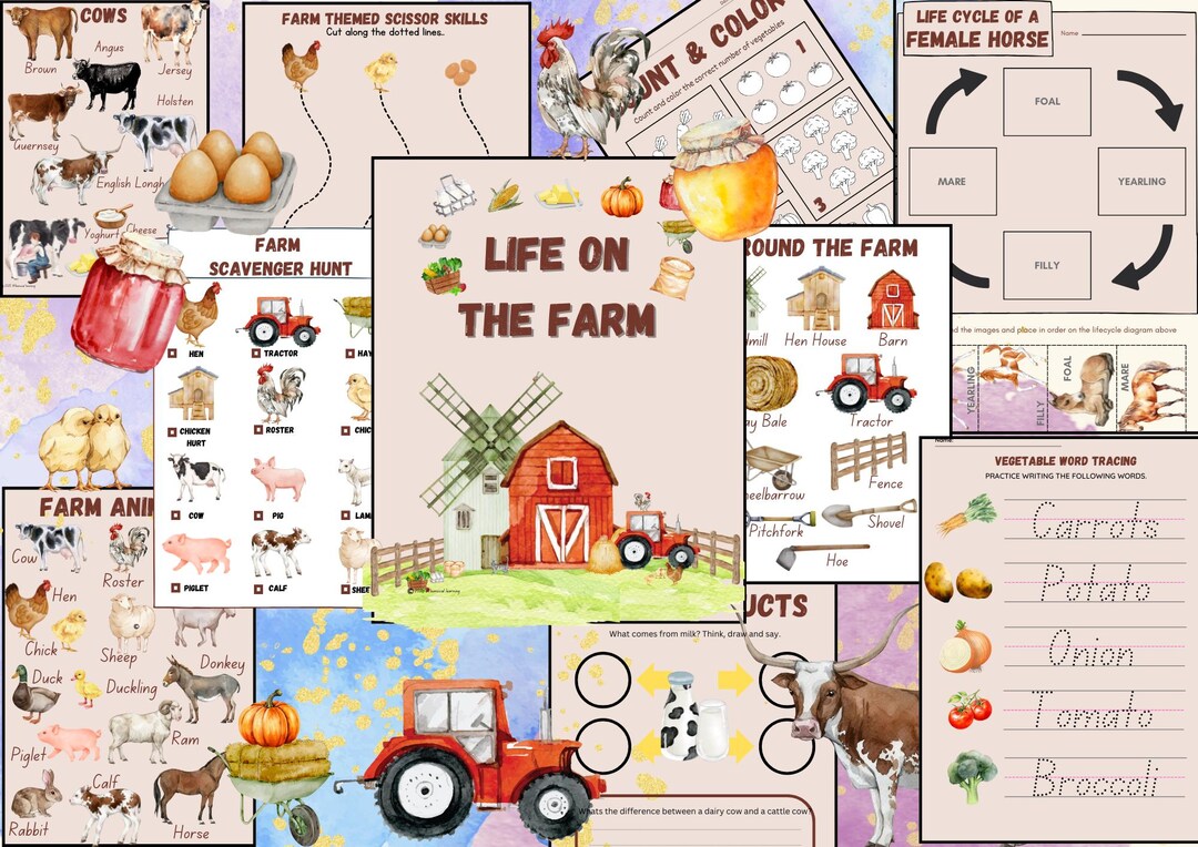 Farm Unit Study | Animals, Farm | Learning | Educational | Printable ...