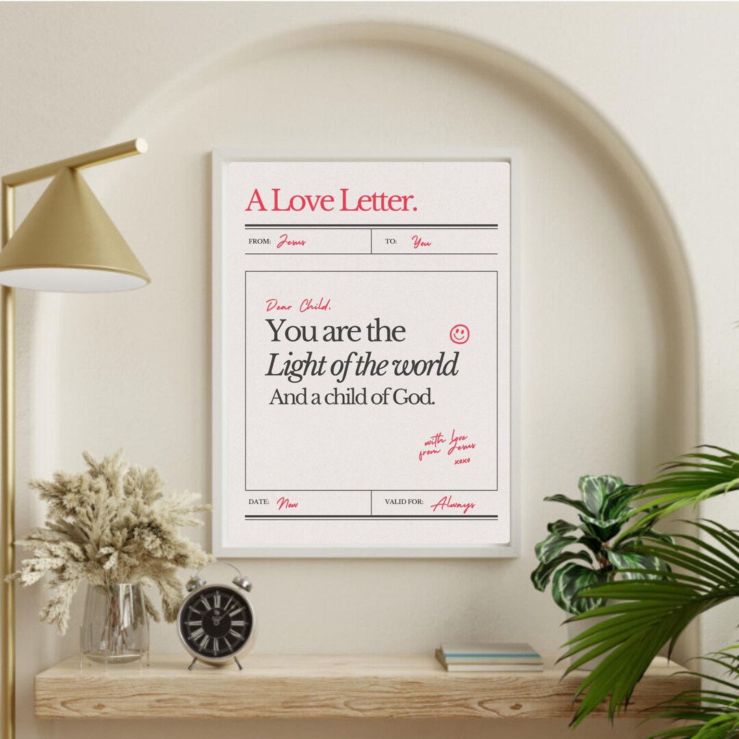 Love Letter to Self Digital Art, Faith Based - Etsy