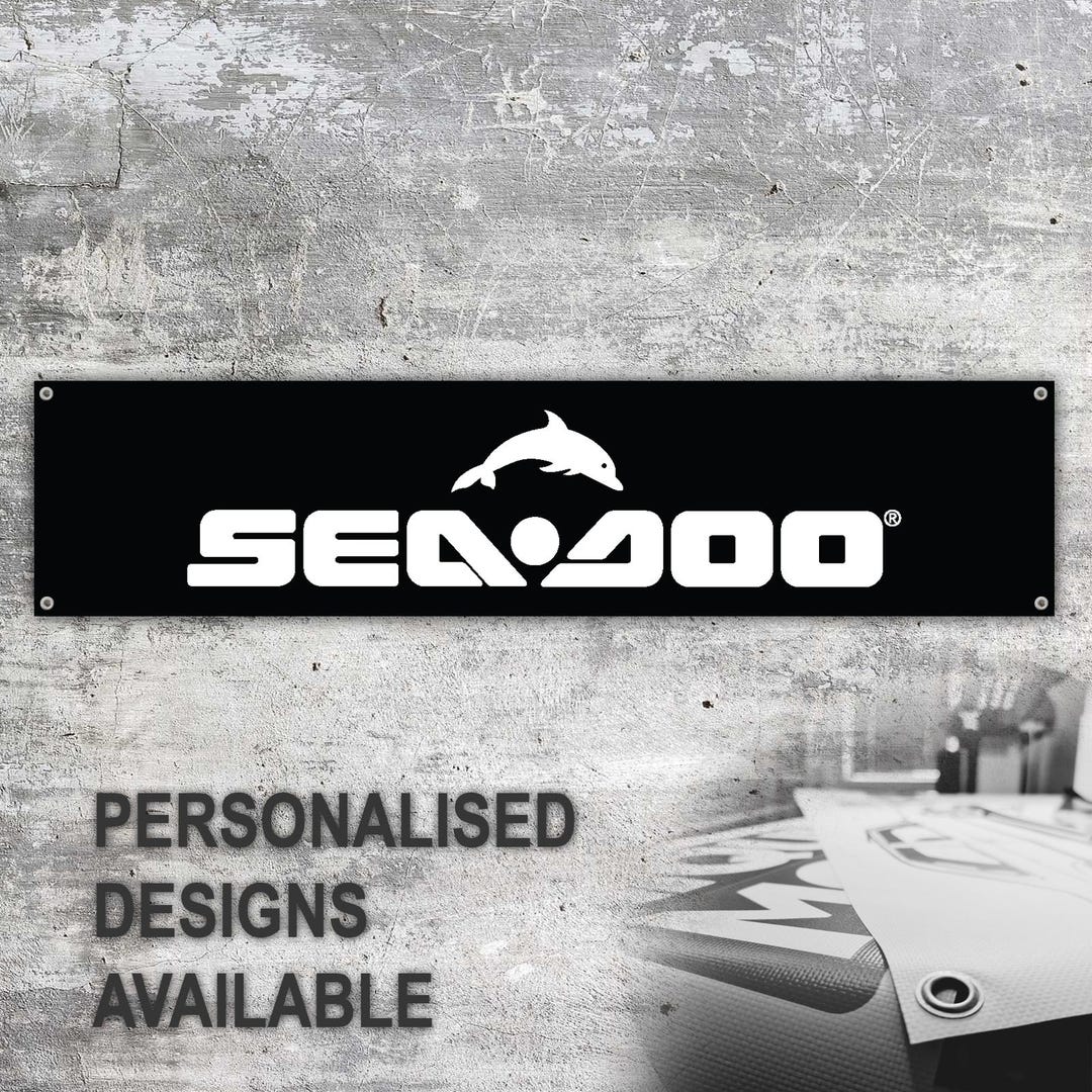 SEA-DOO Vinyl Banner Sign Workspace Decoration Garage Car Bike ...