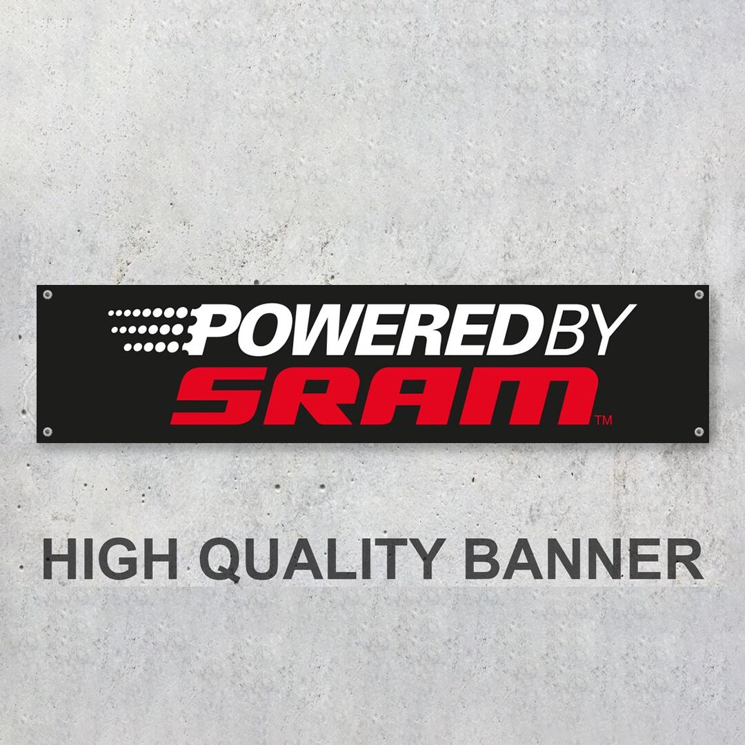 SRAM Vinyl Banner Sign Workspace Decoration Garage Car Bike Motorsport ...