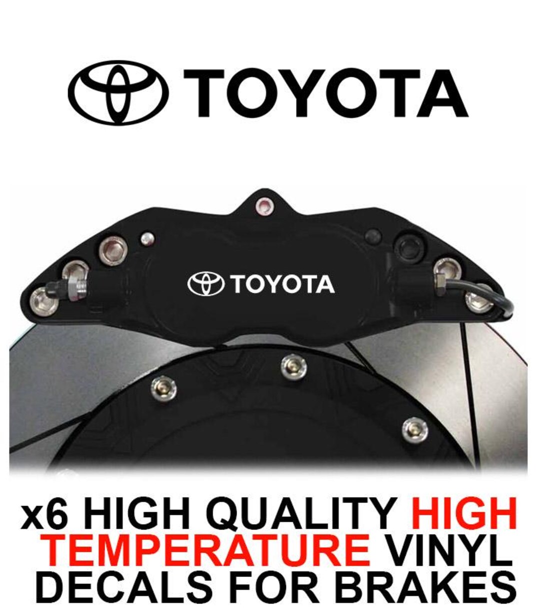 Toyota Brake Caliper Stickers Car Decals High Temperature Tuning ...