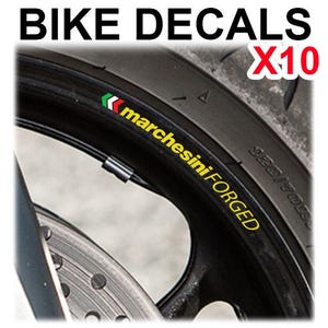 Marchesini Forged Bike Wheel Stickers Motorcycle Motorbike Stripes ...